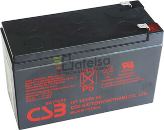 Batería CSB HR1234WF2 12 Voltios 9 Amperios - Batelsa - Especialistas ...